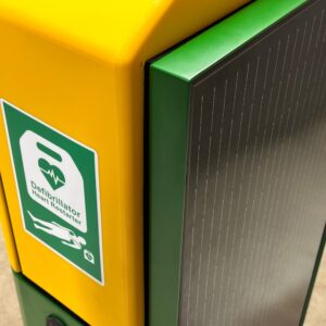 AED Protect Solar Powered Outdoor Defibrillator Cabinet (Locked ...