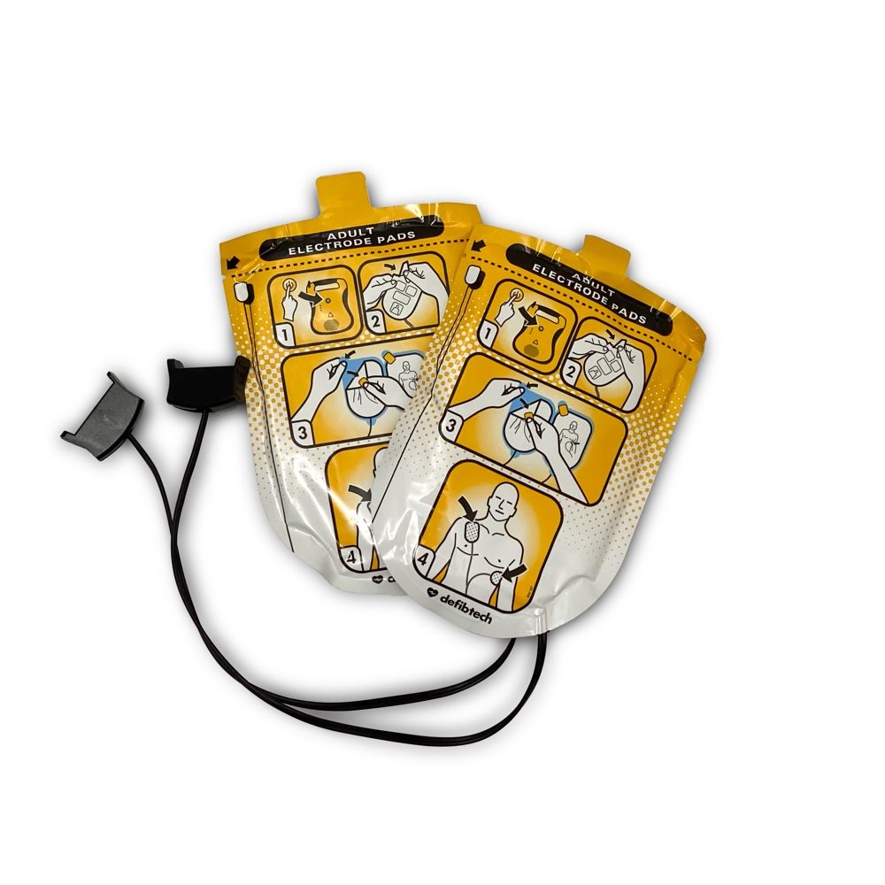 Defibtech Lifeline Adult Electrode Pads Twin Pack | DefibWarehouse ...