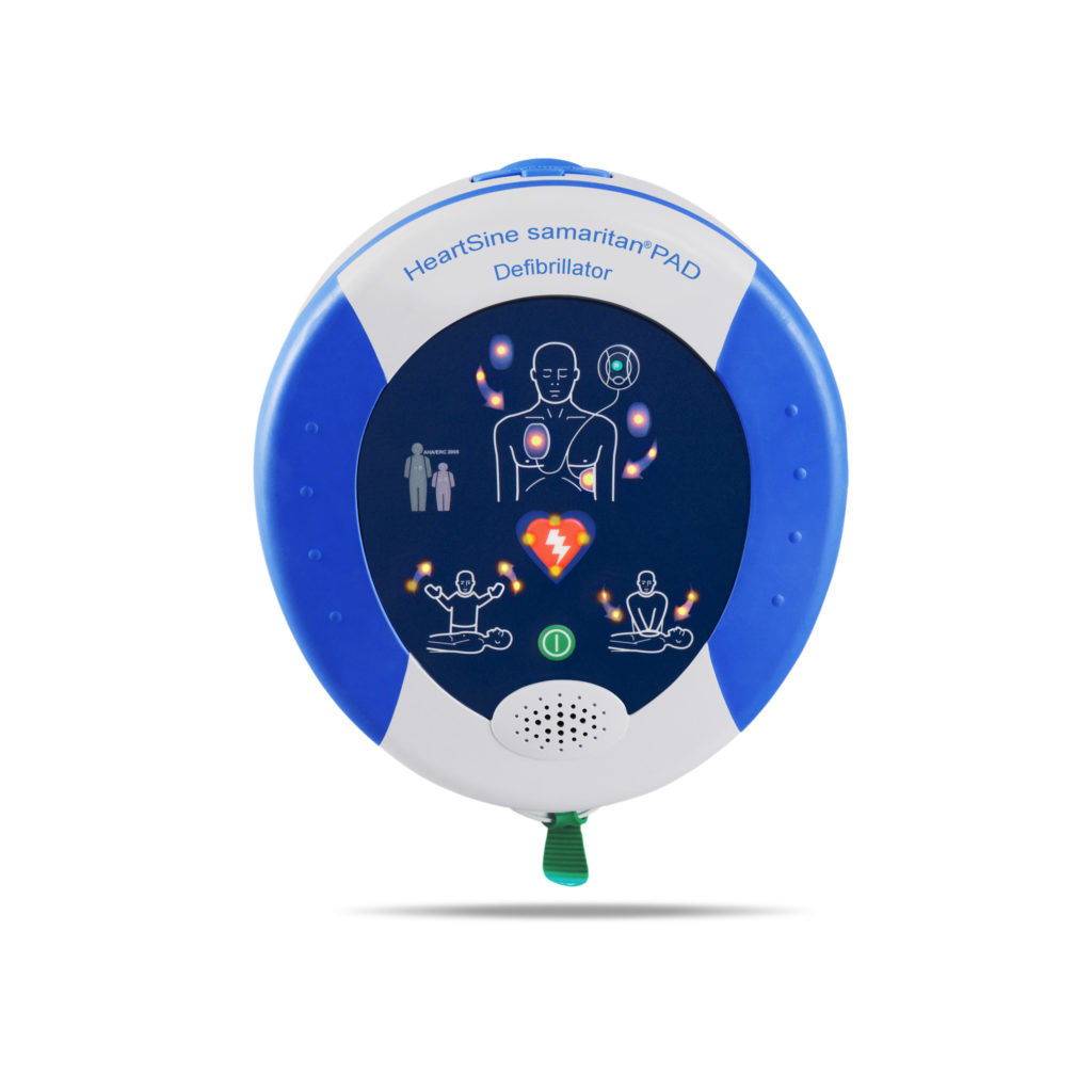 HeartSine 500P Defibrillator with CPR Advisor Wall Hanger Package ...