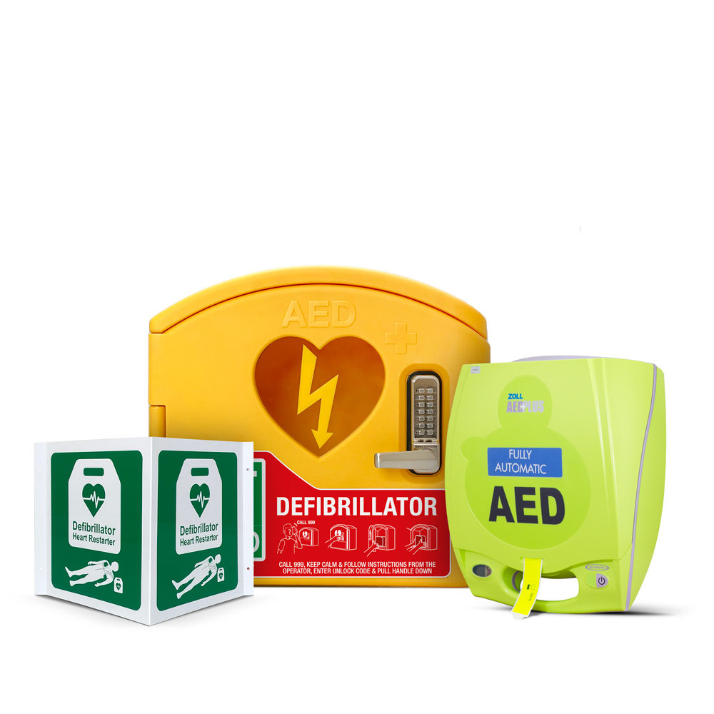 ZOLL AED Plus Fully Auto and AED Protect Outdoor Locked Package ...